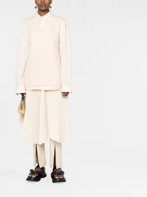 JIL SANDER Wool V-neck Vest