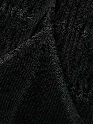 Balmain Ribbed Sleeveless Mini Dress