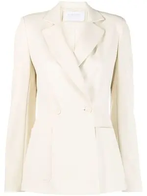 Harris Wharf London Double-breasted Blazer - Neutrals
