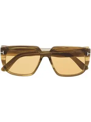 TOM FORD Rectangle-framed Tinted Sunglasses
