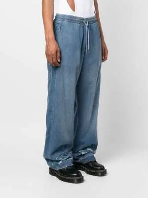 DIESEL® Distressed-effect Wide-leg Jeans