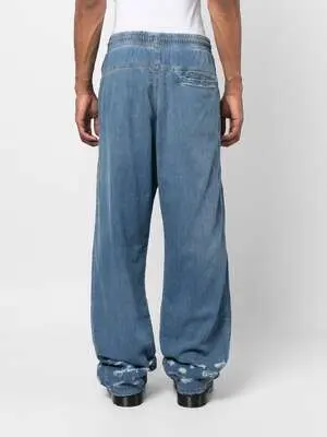 DIESEL® Distressed-effect Wide-leg Jeans