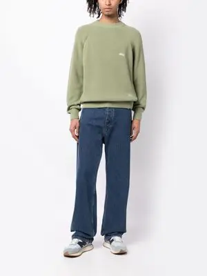 ADVISORY BOARD CRYSTALS Embroidered-logo Knit Sweater