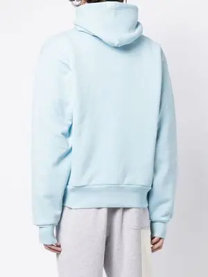 ADVISORY BOARD CRYSTALS Logo-patch Zip-up Hoodie - Blue