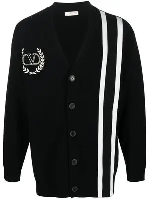 Valentino Garavani Vlogo Signature Virgin Wool Cardigan