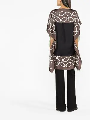 Valentino Garavani Chain 1967 Foulard-print Silk Dress