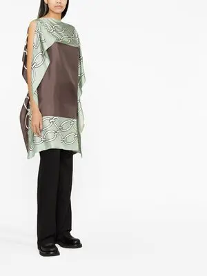 Valentino Garavani Chain 1967 Foulard-print Silk Dress