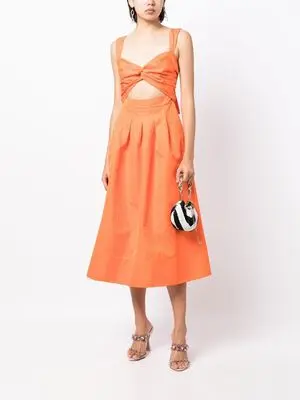 Rebecca Vallance Cut-out-top Flared Dress