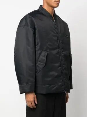 Valentino Garavani Zip-up Bomber Jacket - Black