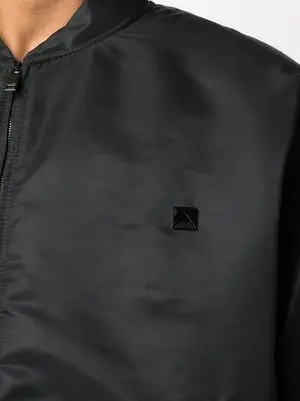Valentino Garavani Zip-up Bomber Jacket - Black