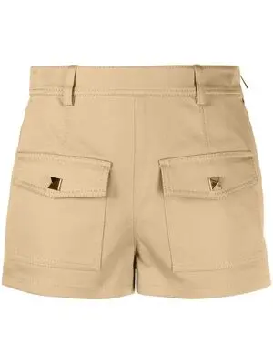 Valentino Garavani Stretch-cotton Low-rise Shorts