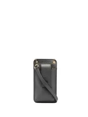 Eleventy Leather Mobile-phone Bag Grey
