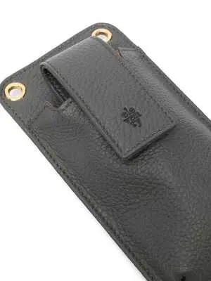 Eleventy Leather Mobile-phone Bag - Grey