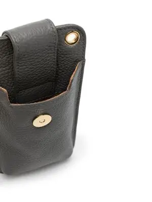 Eleventy Leather Mobile-phone Bag - Grey