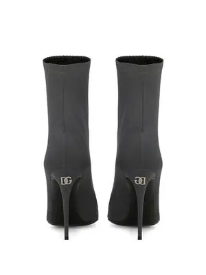 Dolce & Gabbana Sock Ankle Boots - Grey