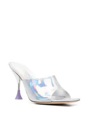 3JUIN Open-toe 100mm Heel Mules