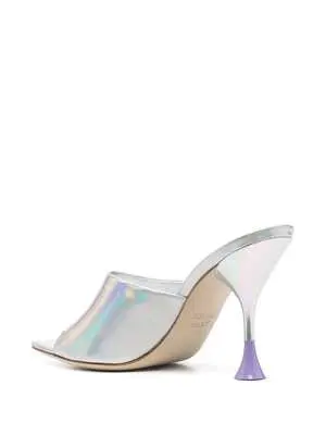 3JUIN Open-toe 100mm Heel Mules