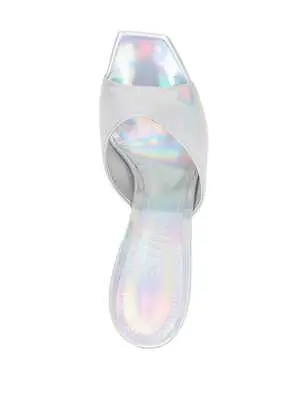 3JUIN Open-toe 100mm Heel Mules