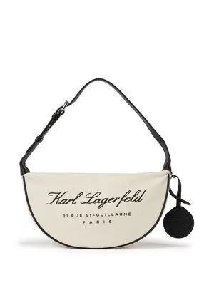 Karl Lagerfeld Hotel Karl Half Moon Shoulder Bag