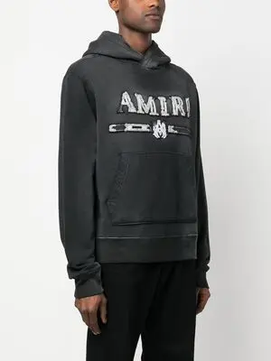 Amiri Faded-effect Logo Hoodie