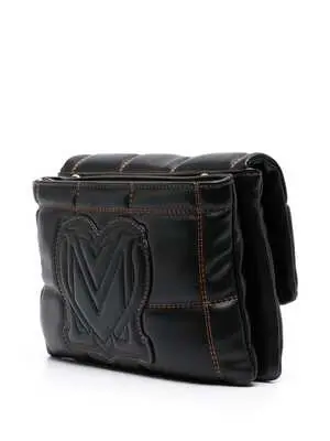 Moschino Quilted Leather Crossbody Bag