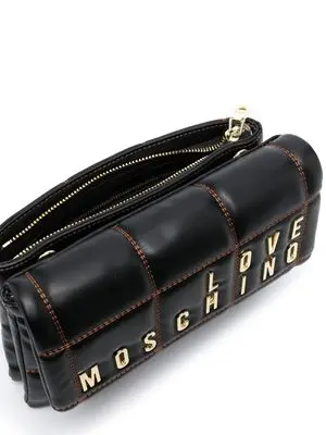 Moschino Quilted Leather Crossbody Bag