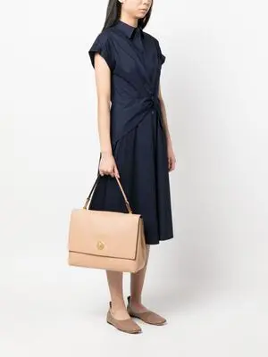 COCCINELLE Liya Pebbled-leather Tote Bag