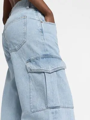 AGOLDE Wide-leg Stonewashed Jeans
