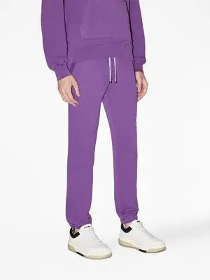 Amiri Monogram-print Drawstring Sweatpants - Purple