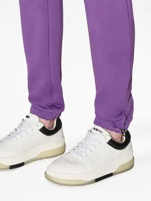 Amiri Monogram-print Drawstring Sweatpants - Purple