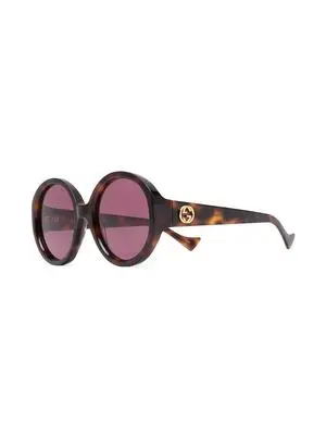 Gucci Side Logo-plaque Detail Sunglasses