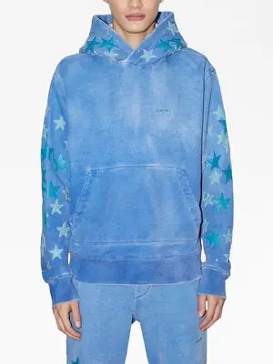 Amiri Spray-paint-effect Cotton Hoodie