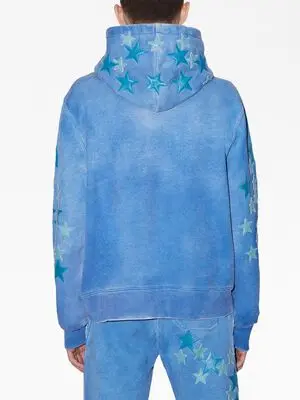 Amiri Spray-paint-effect Cotton Hoodie