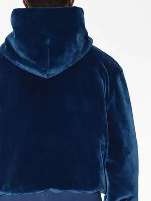 Amiri Velour Pouch-pocket Hoodie