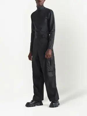 Prada Triangle-logo Roll-neck Top
