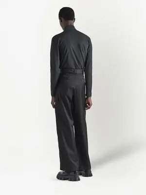 Prada Triangle-logo Roll-neck Top