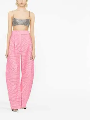 Attico Zebra-pattern Trousers