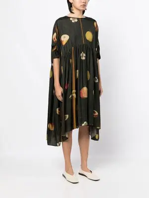 UMA WANG Fruit-print Maxi Dress