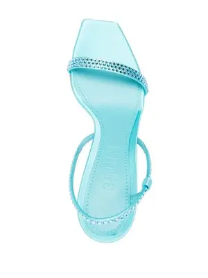 3JUIN Eloise Crystal-embellishment Sandals - Blue