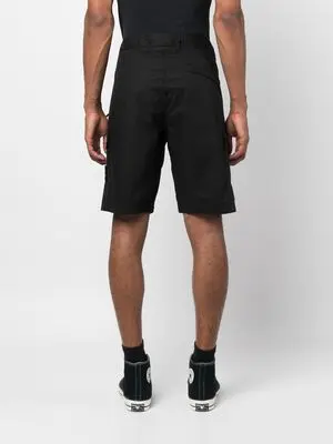 Stone Island Compass-patch Cargo Shorts - Black