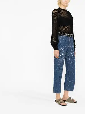 Dsquared2 Paint Splatter Cropped Jeans