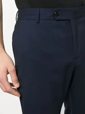 PT TORINO Straight-leg Virgin-wool Trousers - Blue