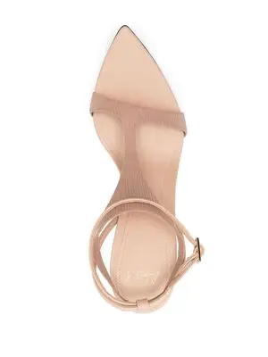 ALEVI MILANO Jackie T-bar Sandals - Neutrals