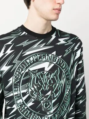 PLEIN SPORT Lightning Print T-shirt