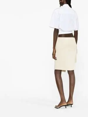Off-White Toybox Cinched Cropped Shirt