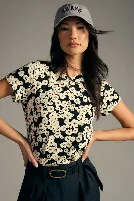 Sanctuary Sanctuary Floral Print Cotton-Rayon T-Shirt Assorted