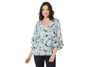 Vince Camuto V-neck Balloon Sleeve Blouse