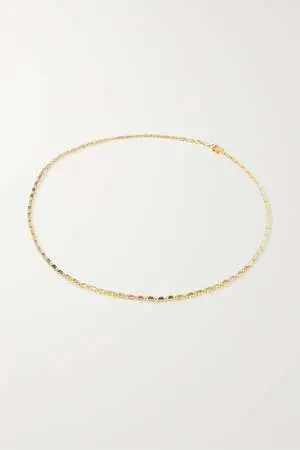 SUZANNE KALAN 18-karat Sapphire Tennis Necklace