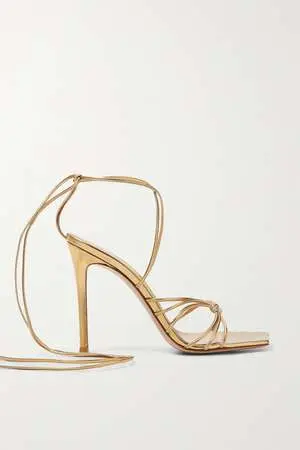 GIANVITO ROSSI Sylvie 105 Metallic Leather Sandals