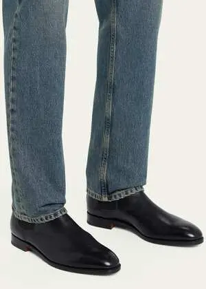 John Lobb Lawry Leather Chelsea Boots